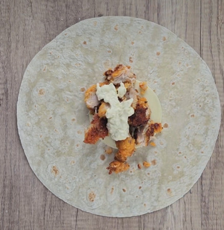 Tacos gratinés aux tenders de poulet - Recette de cuisine