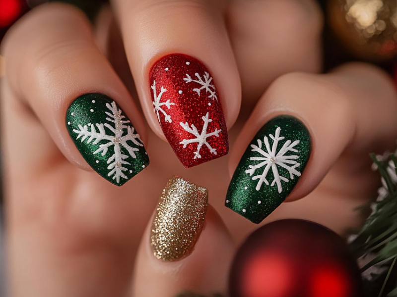 27 nail art de Noël pour vous mettre dans l'ambiance de Noël - Recette ...