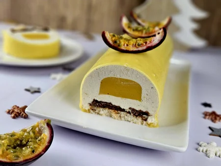 Bûche mangue passion - Recette de cuisine