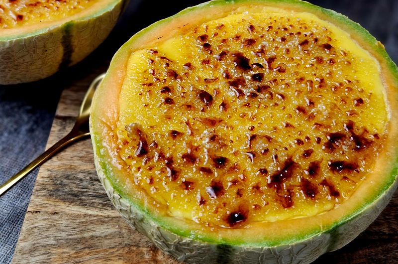 Melon crème brûlée - Recette de cuisine